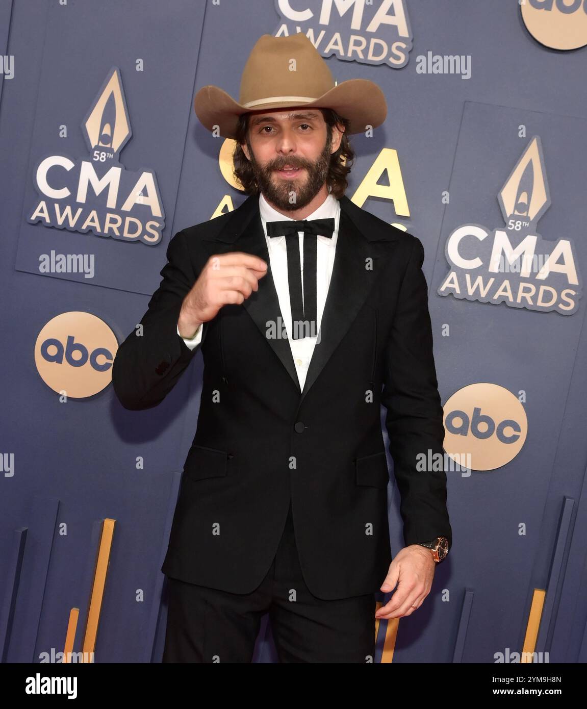 Nashville, USA. 20th Nov, 2024. Thomas Rhett arriving at the 58th ...
