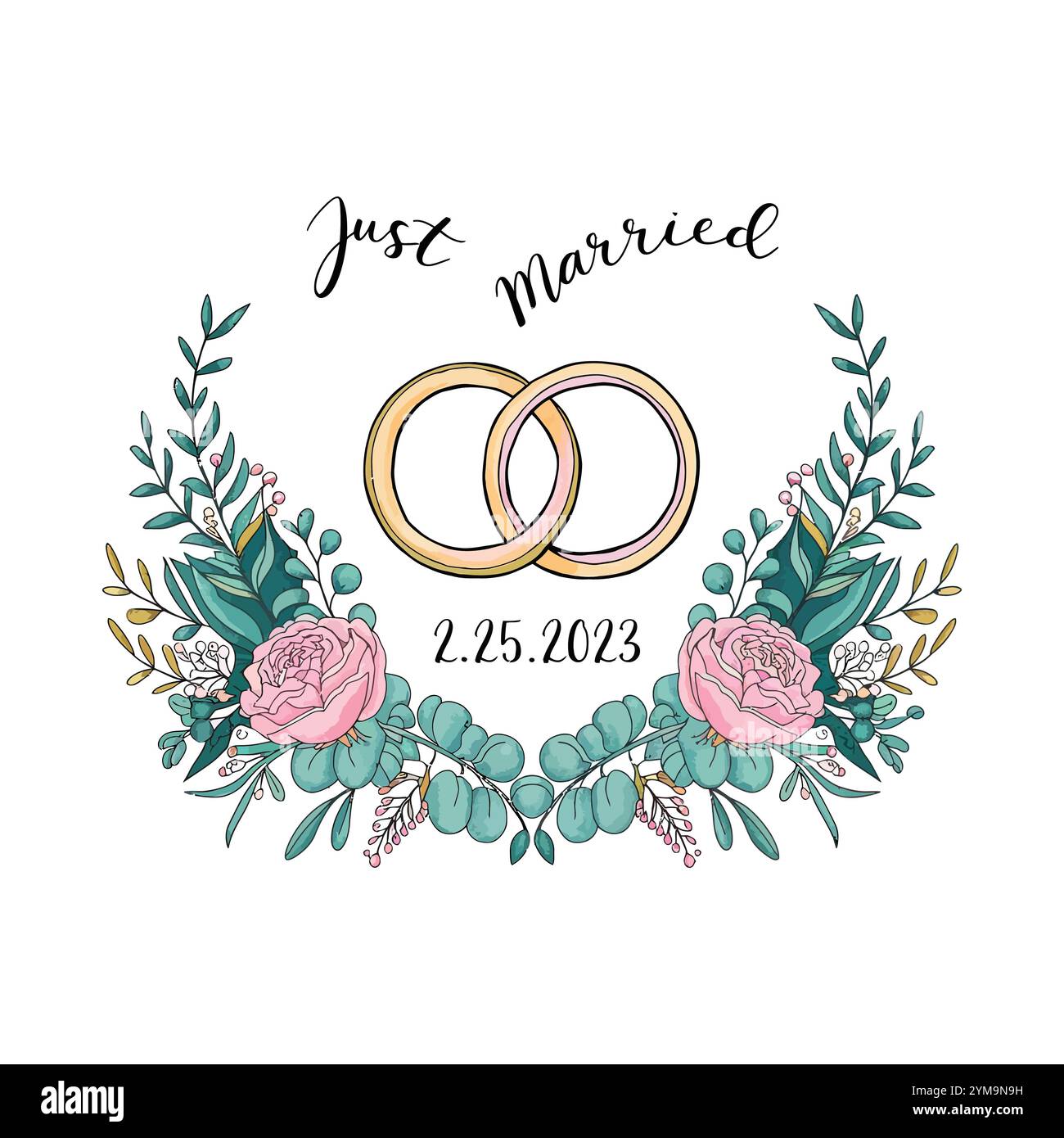 Wedding transformation logo hi-res stock photography and images - Alamy