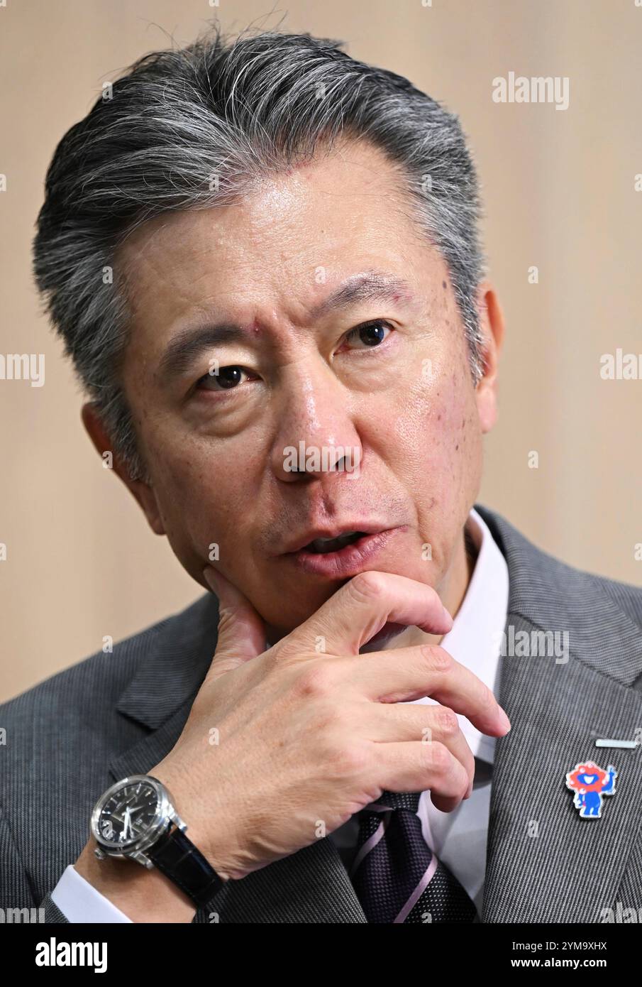 President & CEO of Suntory Spirits, Nobuyuki Torii, speaks during an ...