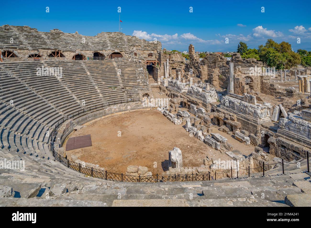 Ancient theatre in Side, Antalya, Turkey Stock Photo - Alamy