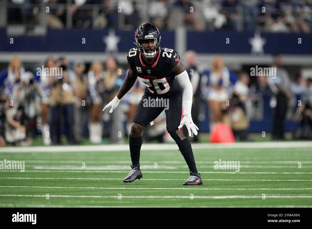 Houston Texans safety Jimmie Ward defends during an NFL football game ...