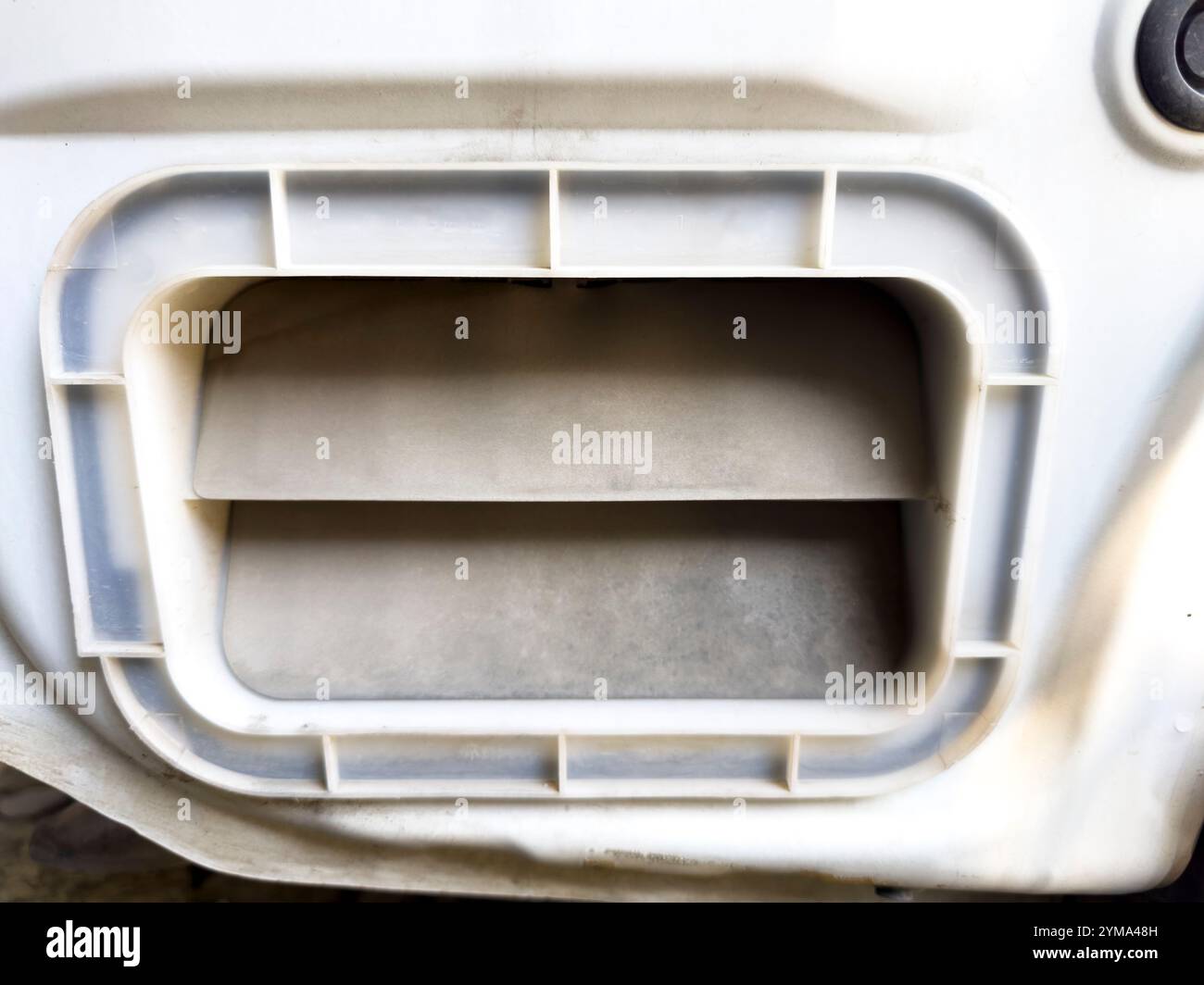 Rear air vent of car body close-up. The vents are usually positioned ...