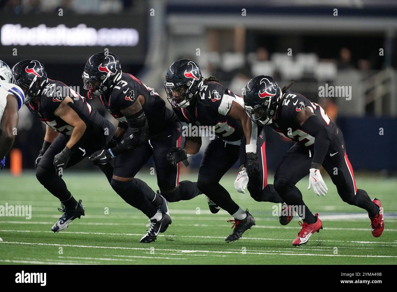 Houston Texans' Jake Hansen (35), Del'Shawn Phillips (13), M.J. Stewart ...