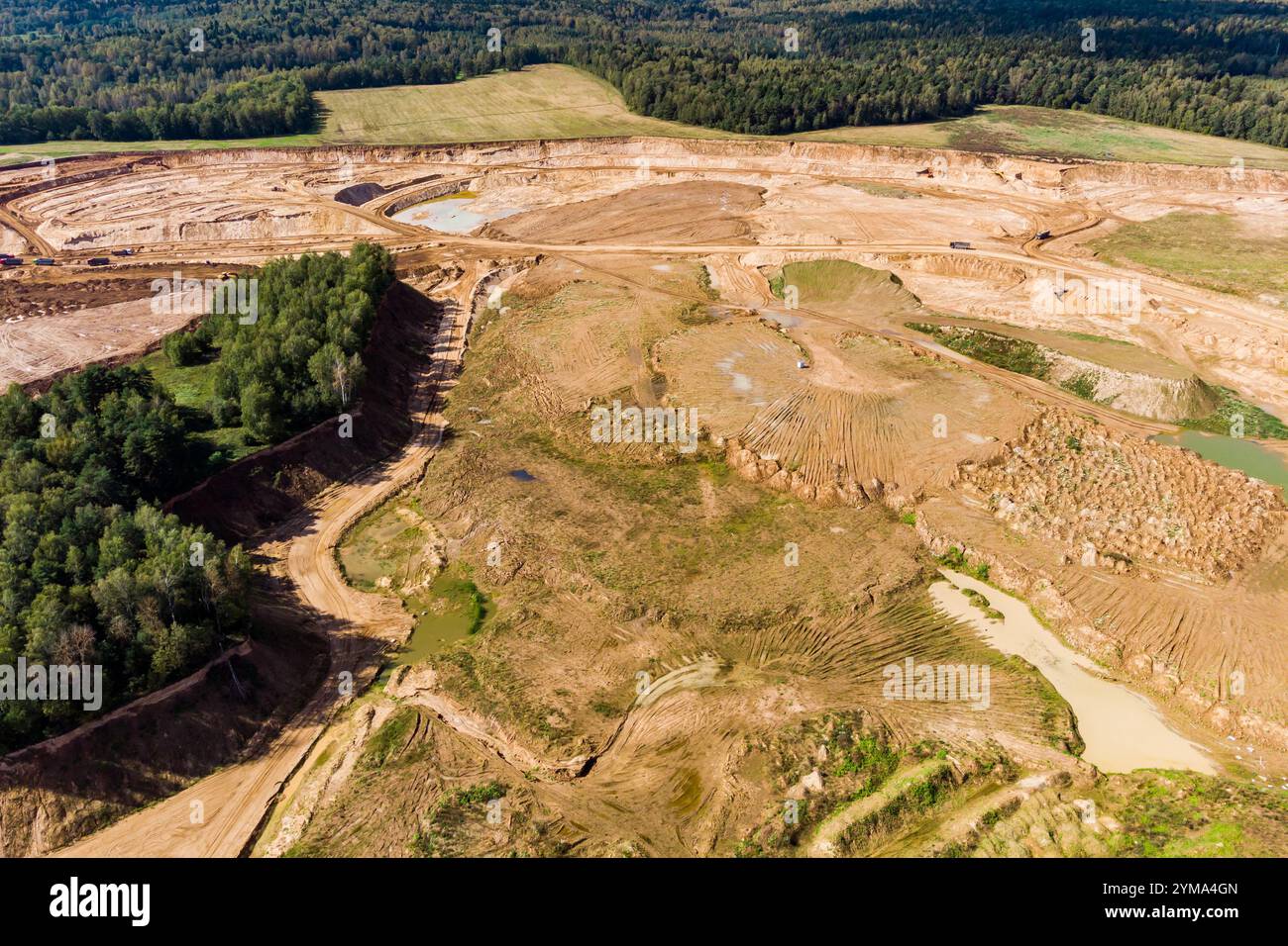 Section of gravel quarry hi-res stock photography and images - Alamy