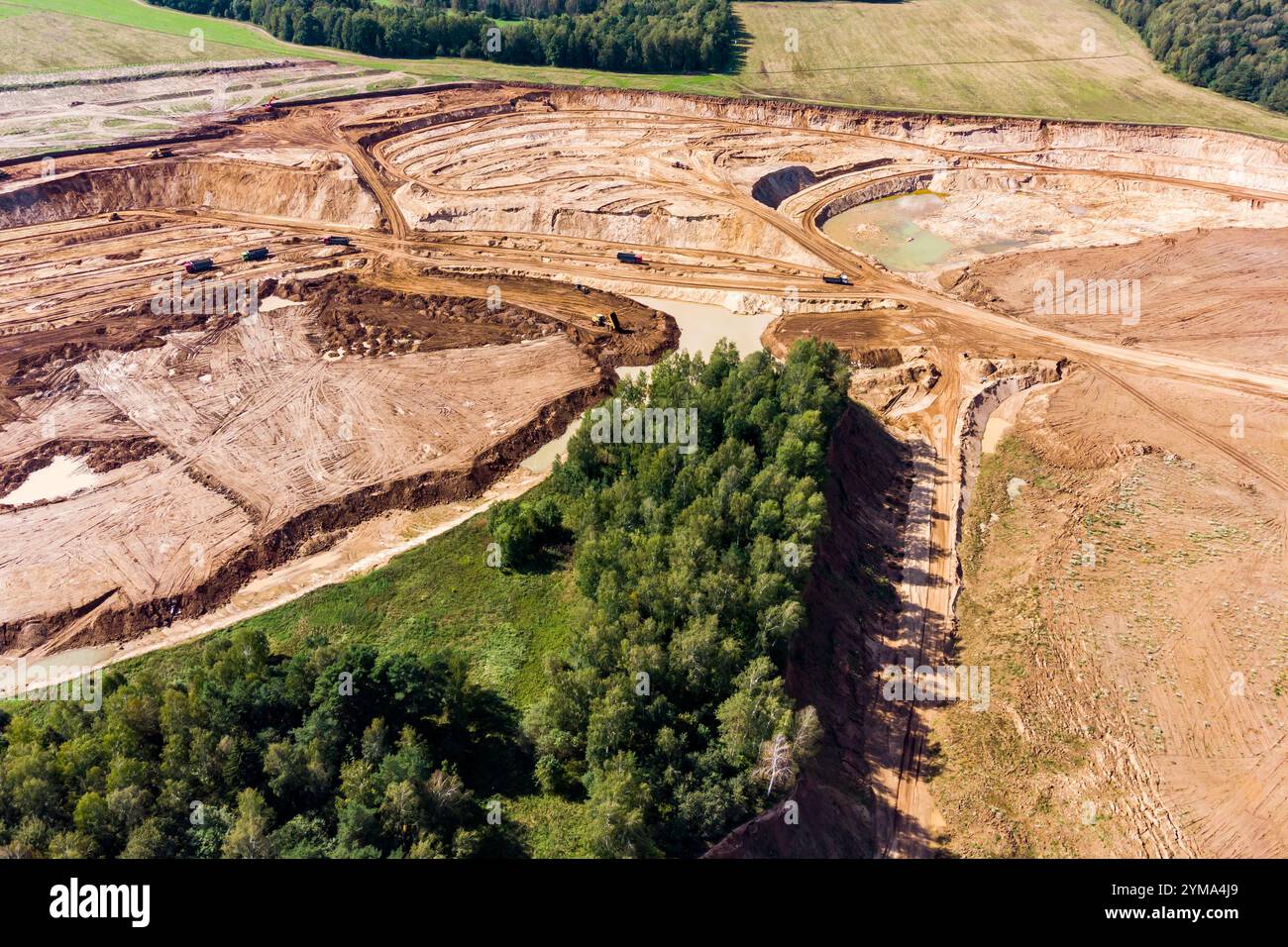 Section of gravel quarry hi-res stock photography and images - Alamy