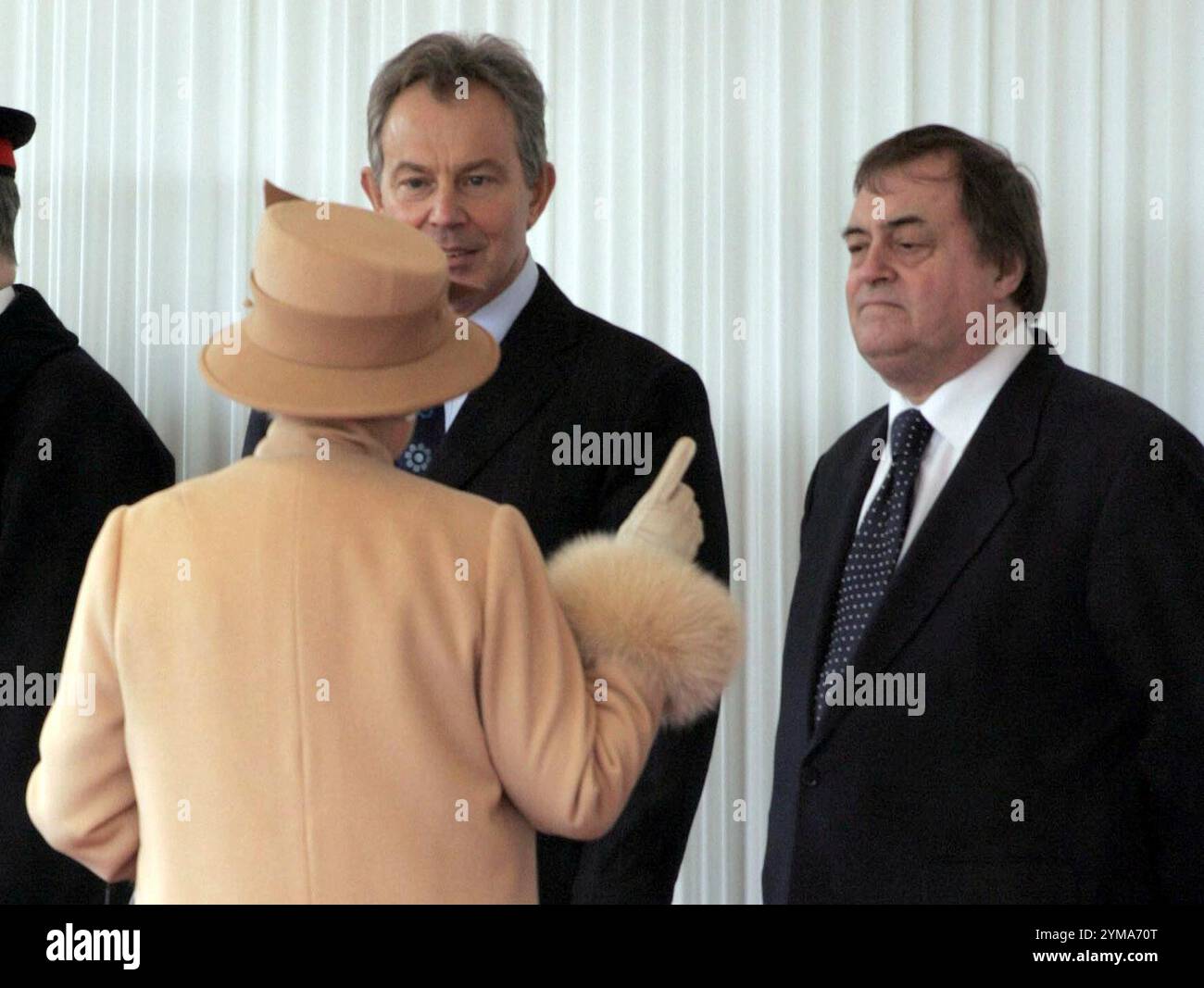 File photo dated 07/03/06 of Queen Elizabeth II talking to Prime ...