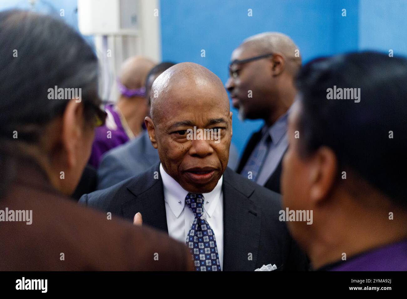 New York, NY. November 20th, 2024. Mayor Eric Adams Greets Native ...