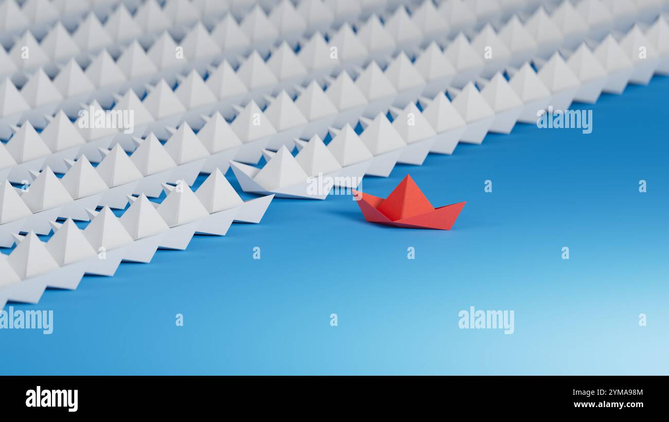 Different business concept.new ideas. paper art style. creative idea ...