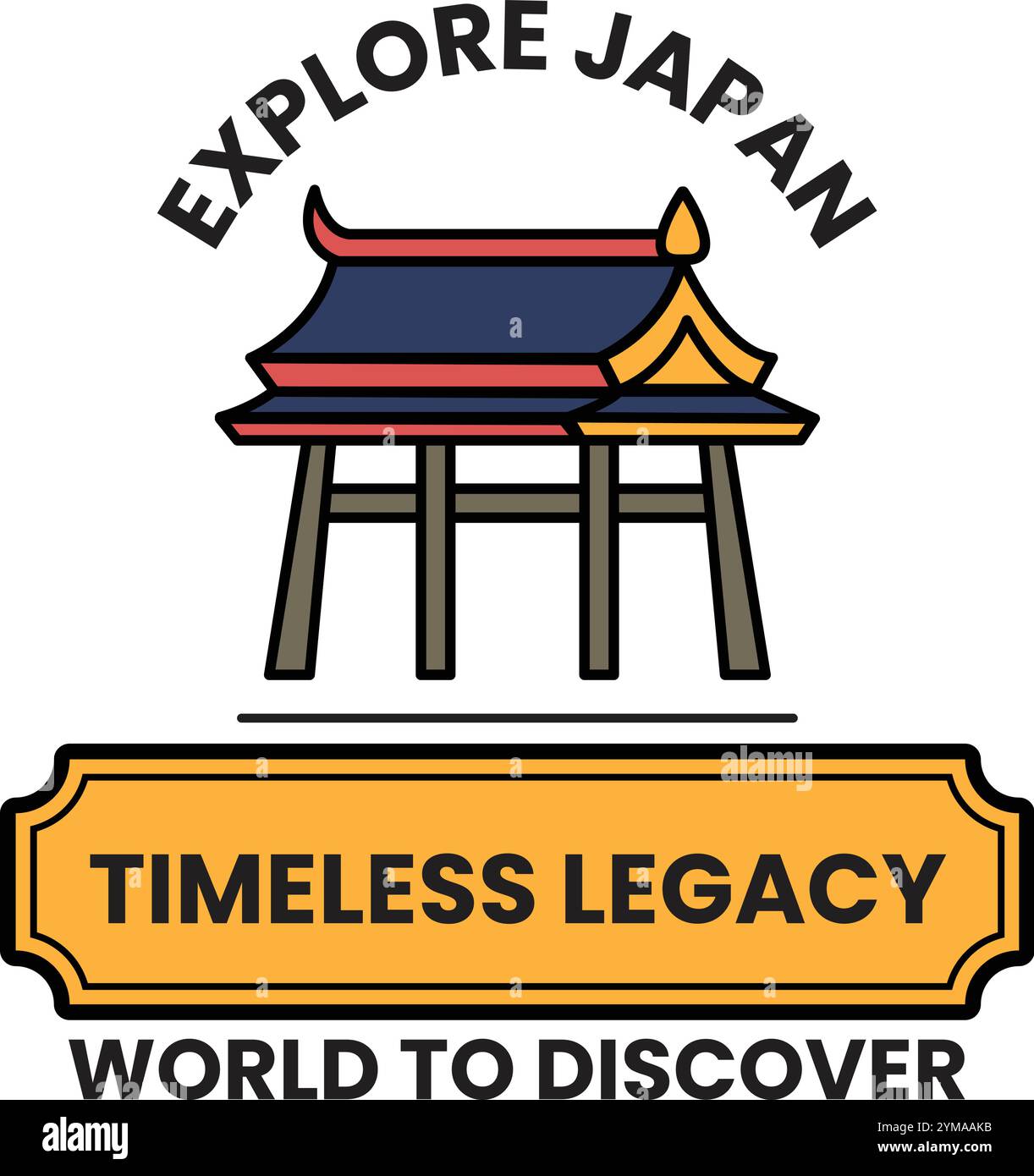 A badge in concept of Explore Japan Stock Vector Image & Art - Alamy