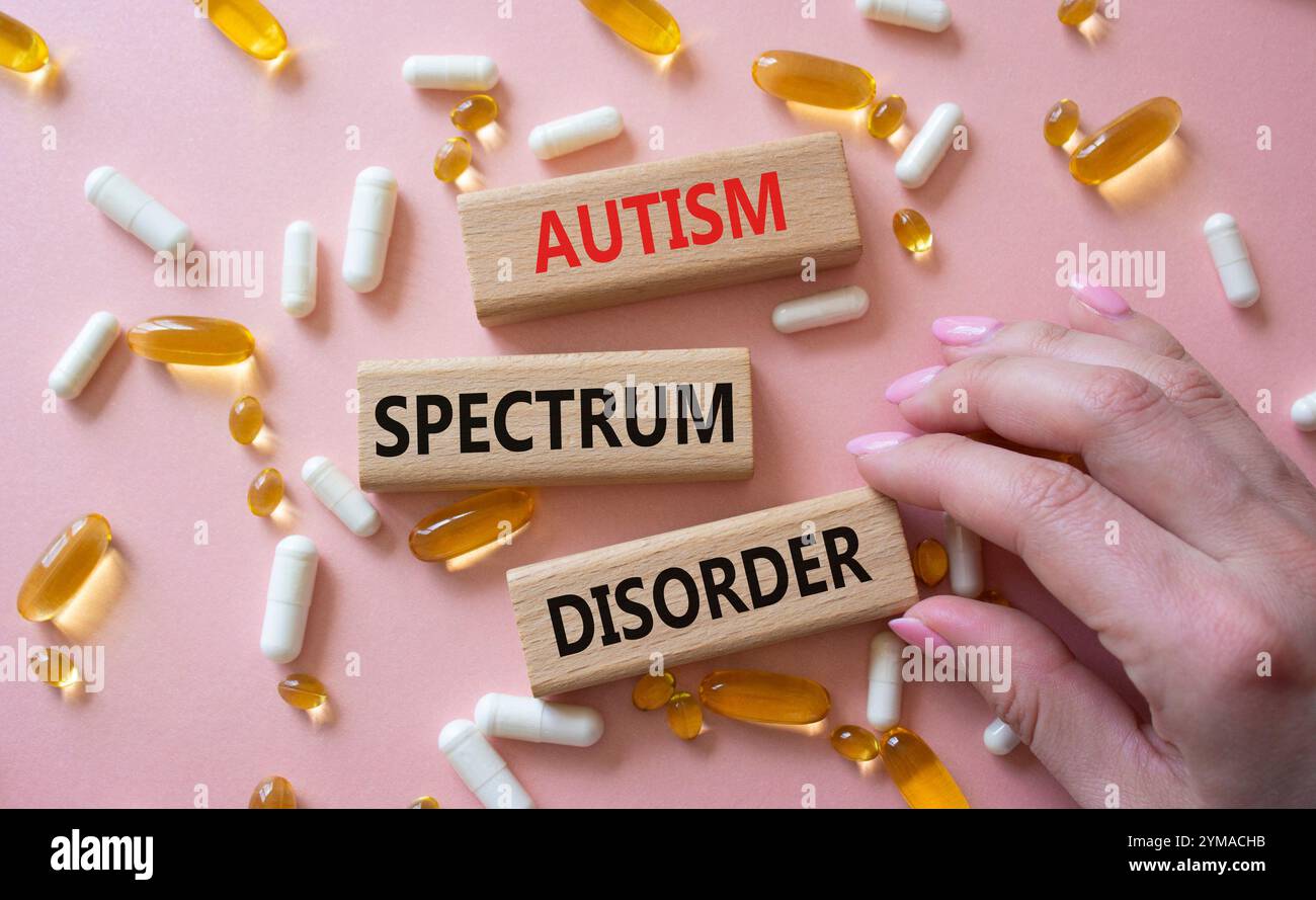 Autism Spectrum Disorder symbol. Concept word Autism Spectrum Disorder ...