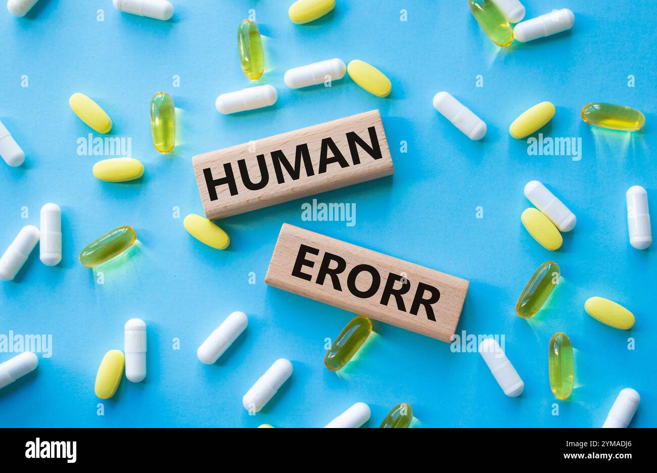 Human Error symbol. Concept word Human Error on wooden blocks ...