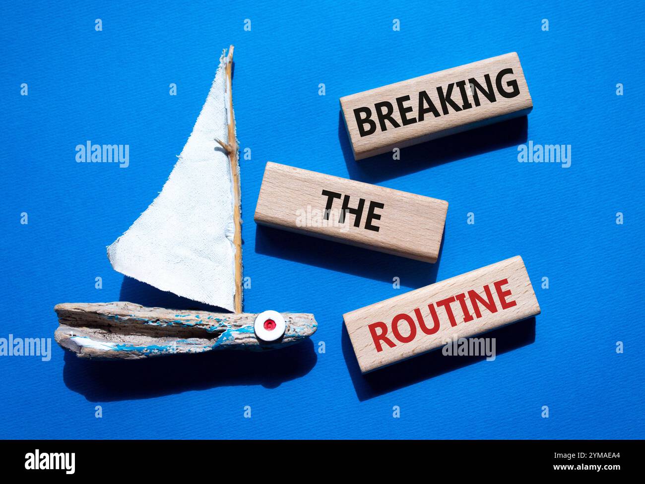 Breaking the Routine week symbol. Concept words Breaking the Routine on ...