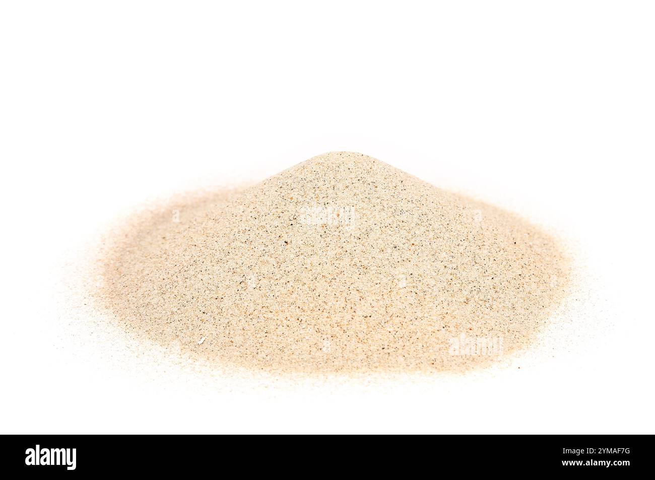 Pile of sand isolated on a white background Stock Photo - Alamy