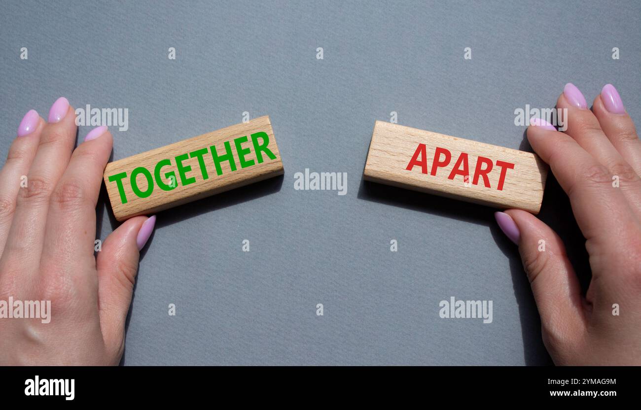Divorce concept wooden letter blocks hi-res stock photography and ...