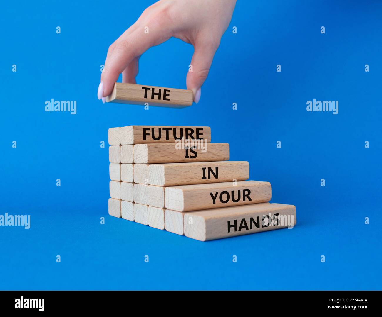 The Future is in your Hands symbol. Concept words The Future is in your ...