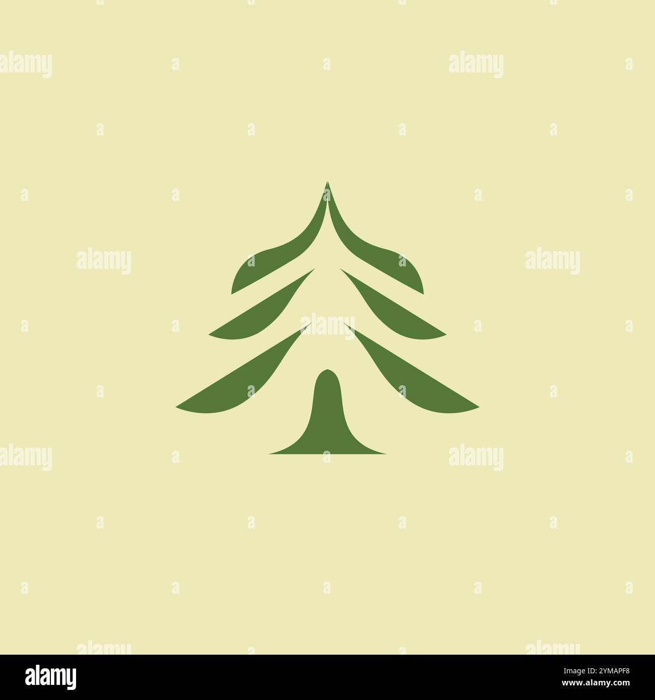 Pine Tree Logo Template. Pine Home Logo Stock Vector Image & Art - Alamy