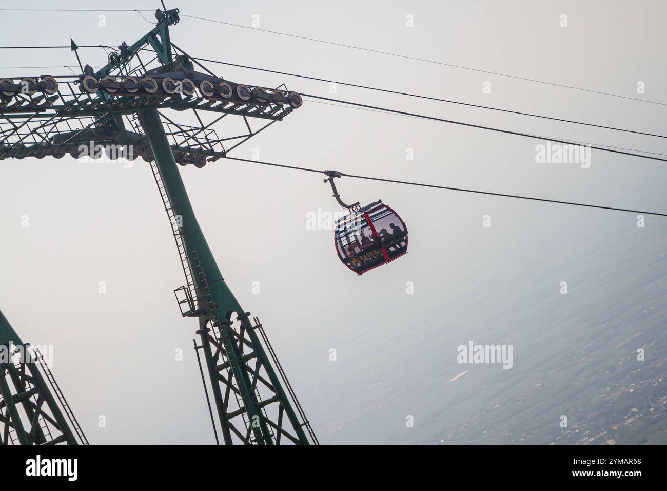 Cable Car in Ba Den Mountain, the highest place in the Southern region ...