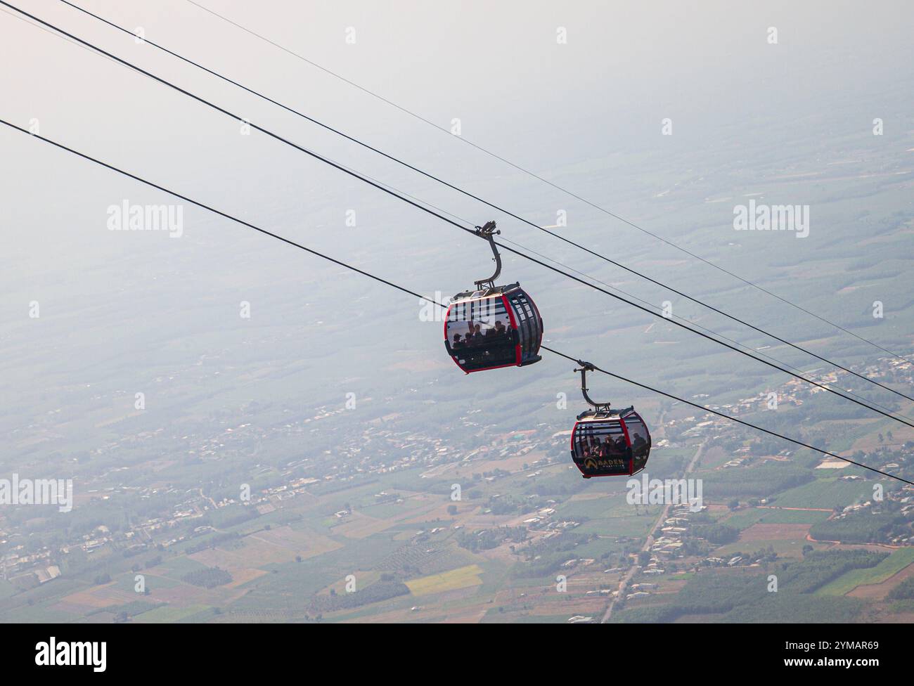 Cable Car in Ba Den Mountain, the highest place in the Southern region ...