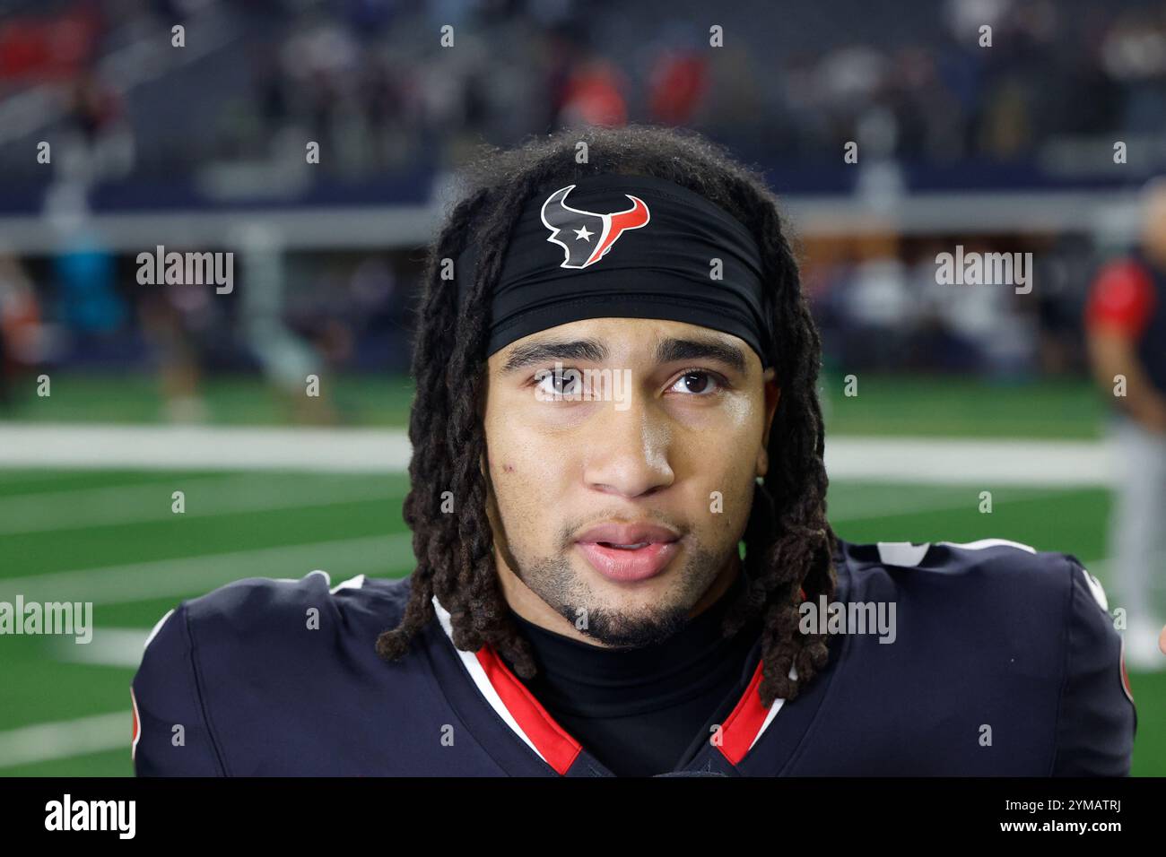 Houston Texans quarterback C.J. Stroud (7) after an NFL football game ...