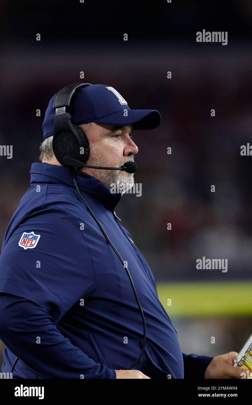Dallas Cowboys head coach Mike McCarthy on the sidelines during an NFL ...