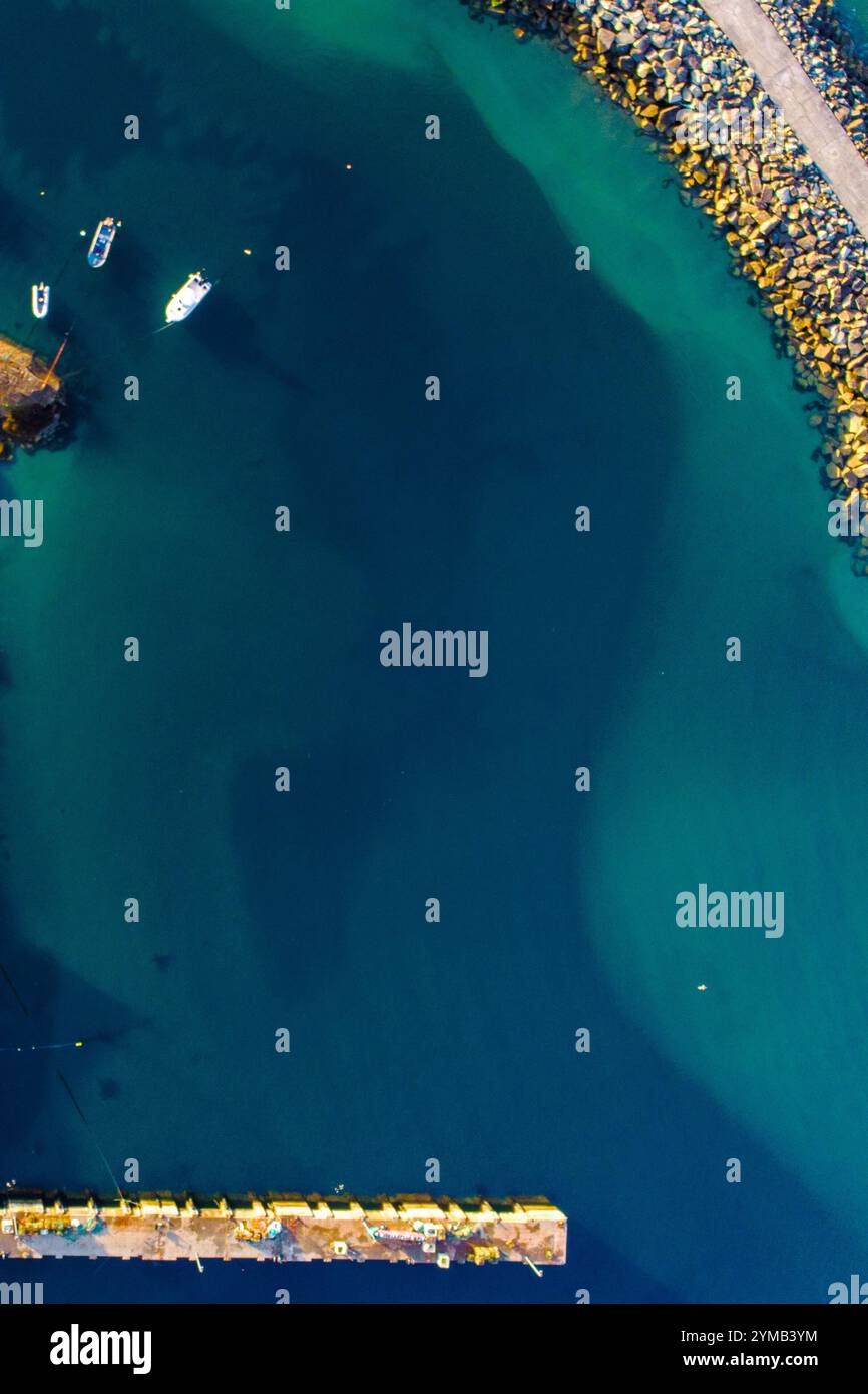 Aerial view traditional fishing village hi-res stock photography and ...