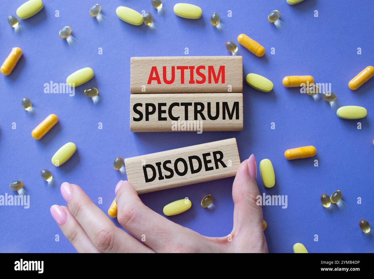 Autism Spectrum Disorder symbol. Concept word Autism Spectrum Disorder ...