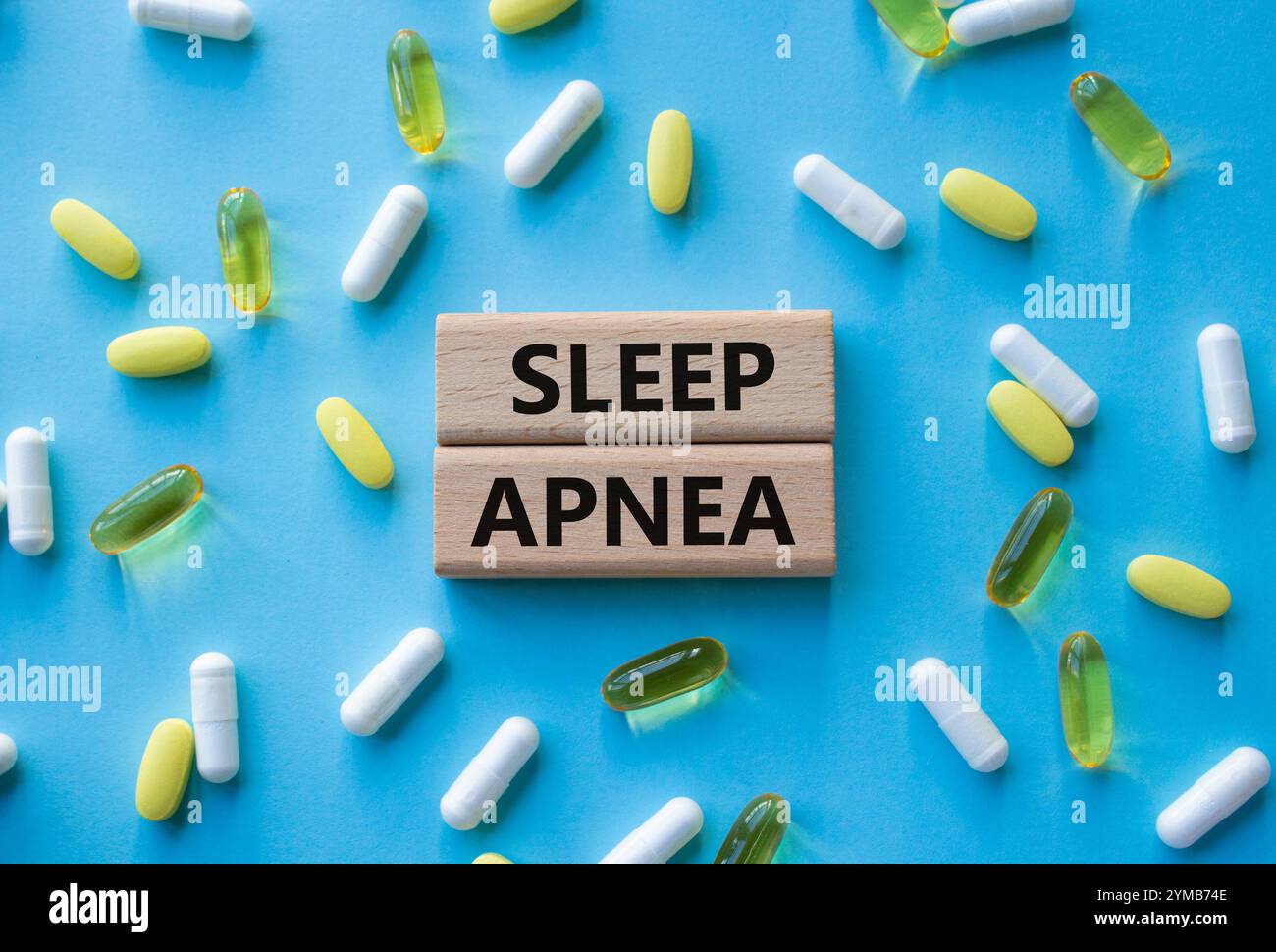 Sleep Apnea symbol. Concept word Sleep Apnea on wooden blocks ...