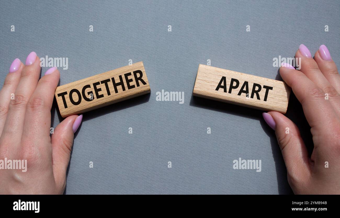 Divorce concept wooden letter blocks hi-res stock photography and ...