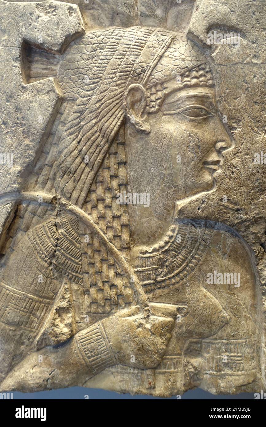 7434. Temple Relief of Queen Arsinoe II, dating c. 270 BC. Ptolemaic ...