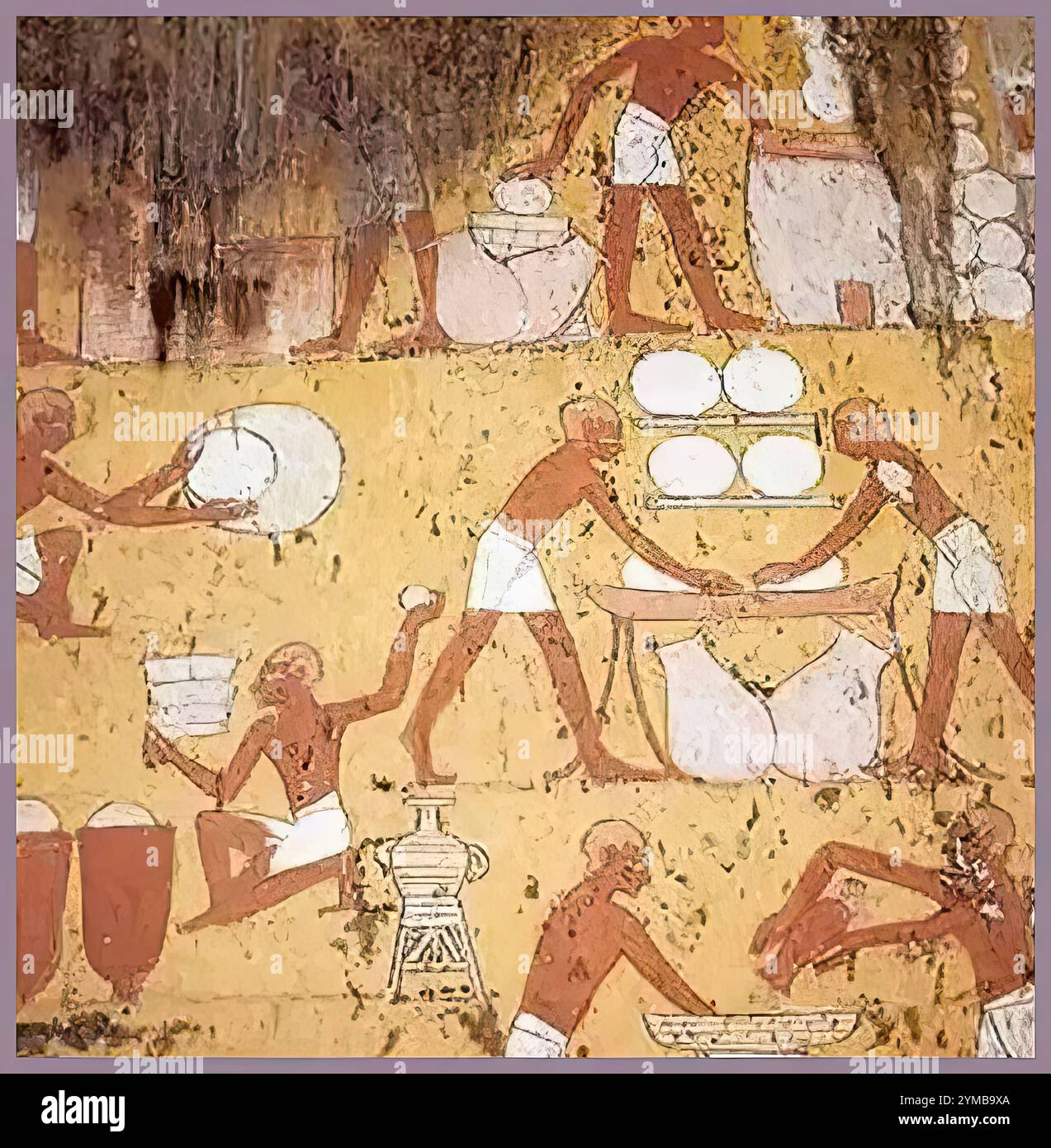 7451. Wall painting from the tomb of Kenamun dating c. 1550-1295 BC ...