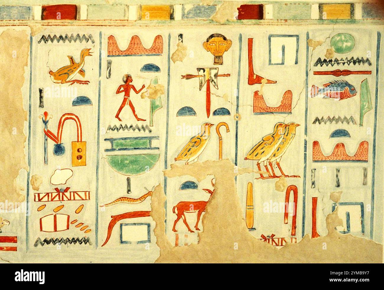 7461. Inscription in ornamental Hierogliphhs dating 1475 - 1448 B.C ...