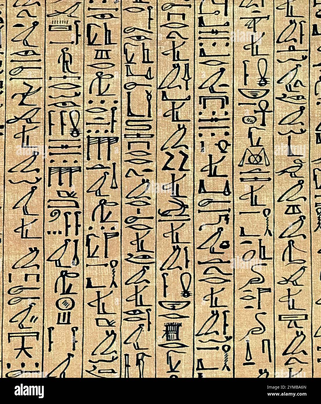 7475. Cursive hieroglyphs commonly used for handwritten religious ...