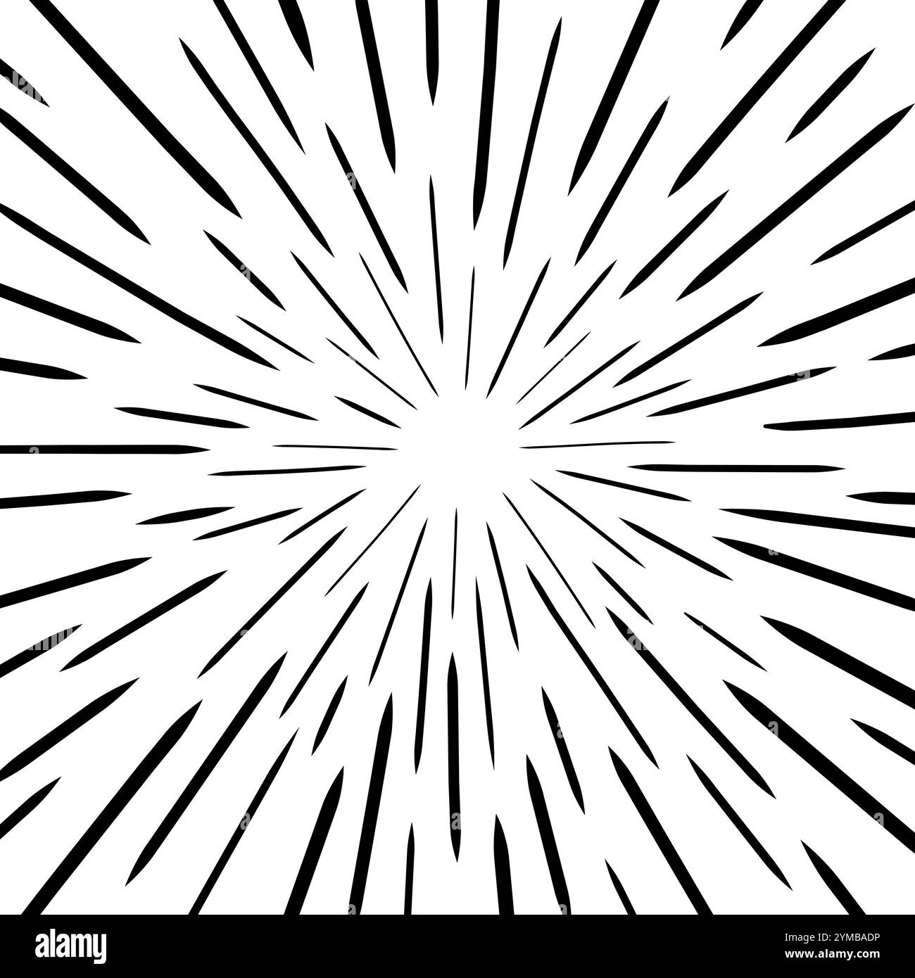 Abstract line comic burst. Radial speed manga illustration, explosion ...