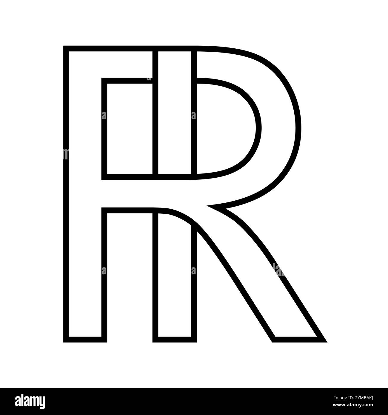 Logo sign ri ir icon double letters logotype r i Stock Vector Image ...
