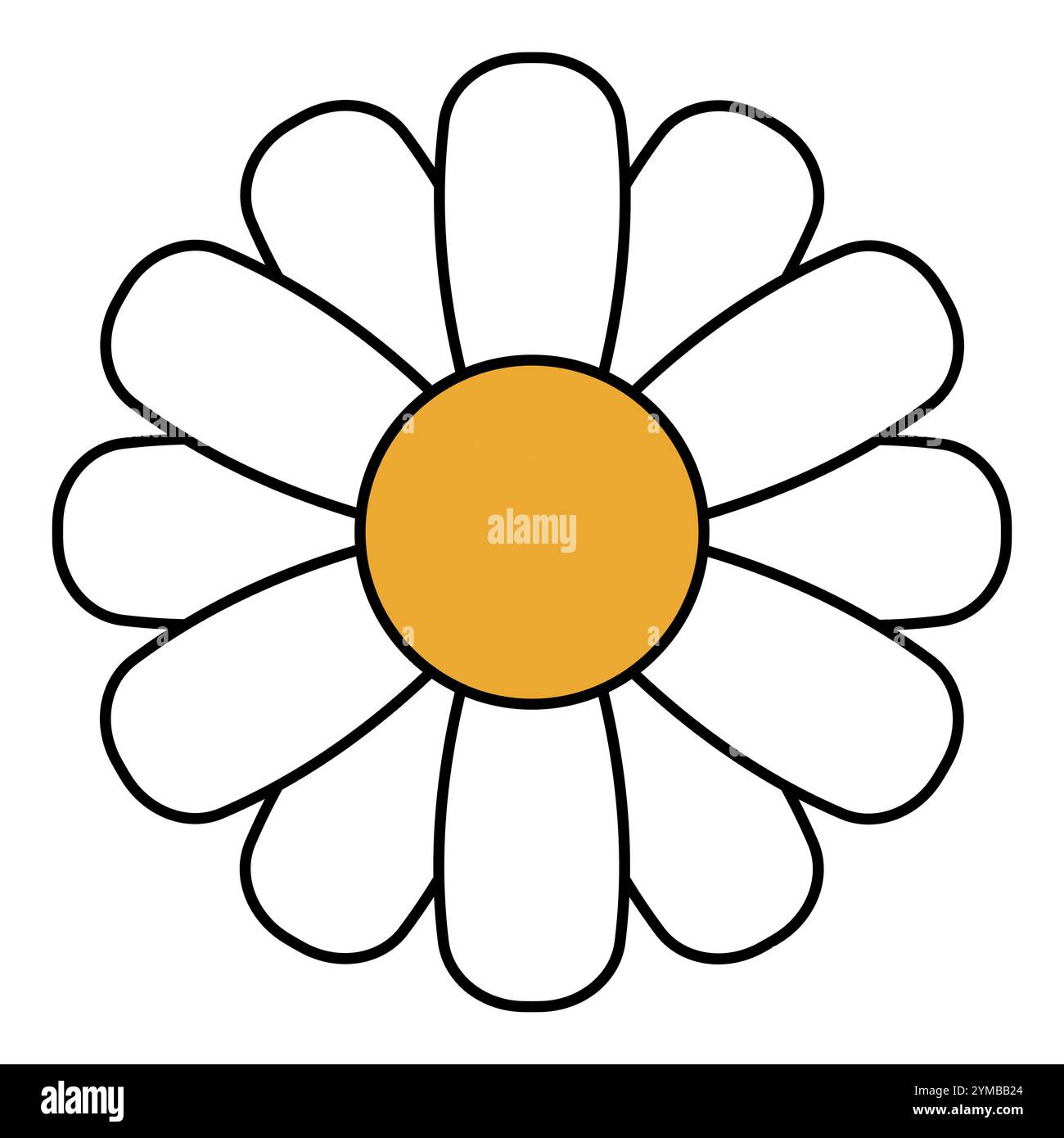 Illustration simple flower hi-res stock photography and images - Alamy