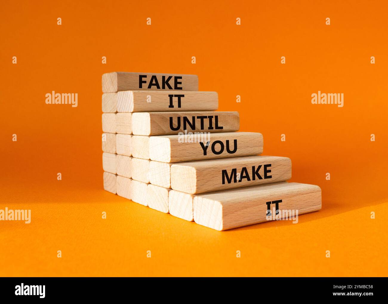 Fake it until you make it symbol. Concept words Fake it until you make ...
