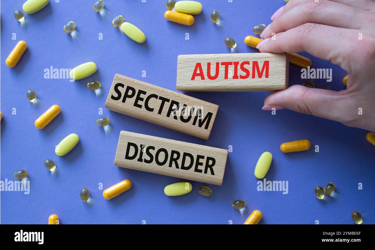 Autism Spectrum Disorder symbol. Concept word Autism Spectrum Disorder ...