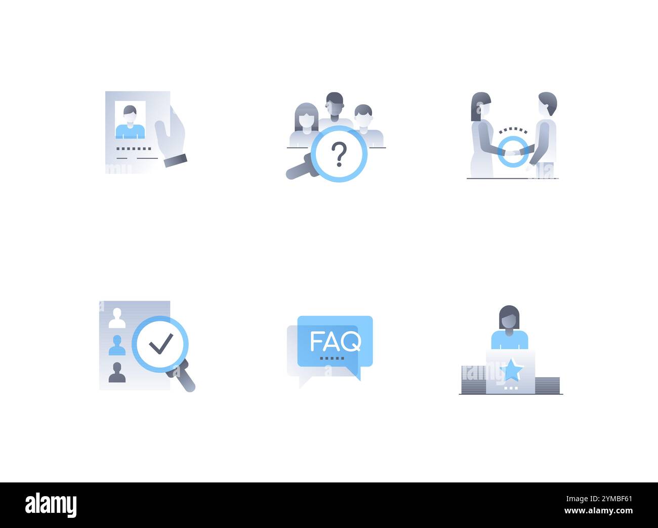Interview icons Stock Vector Images - Alamy
