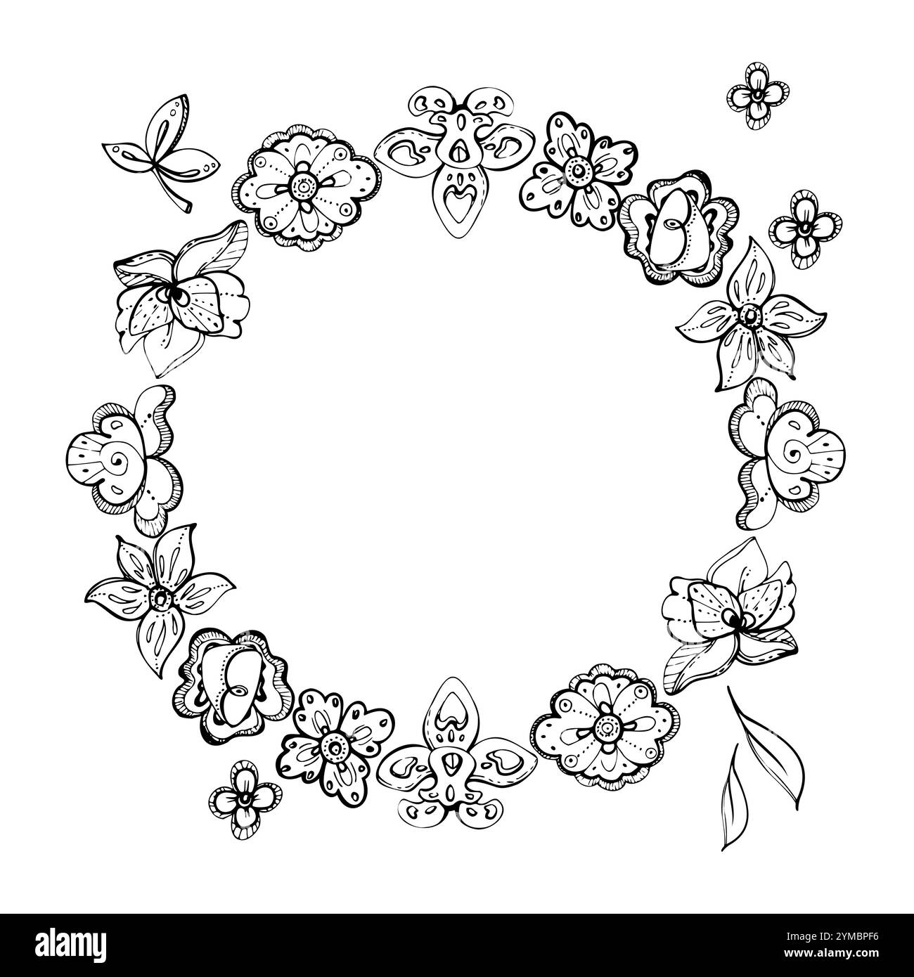 Floral lace embroidery exotic orchid rose traditional flowers and ...