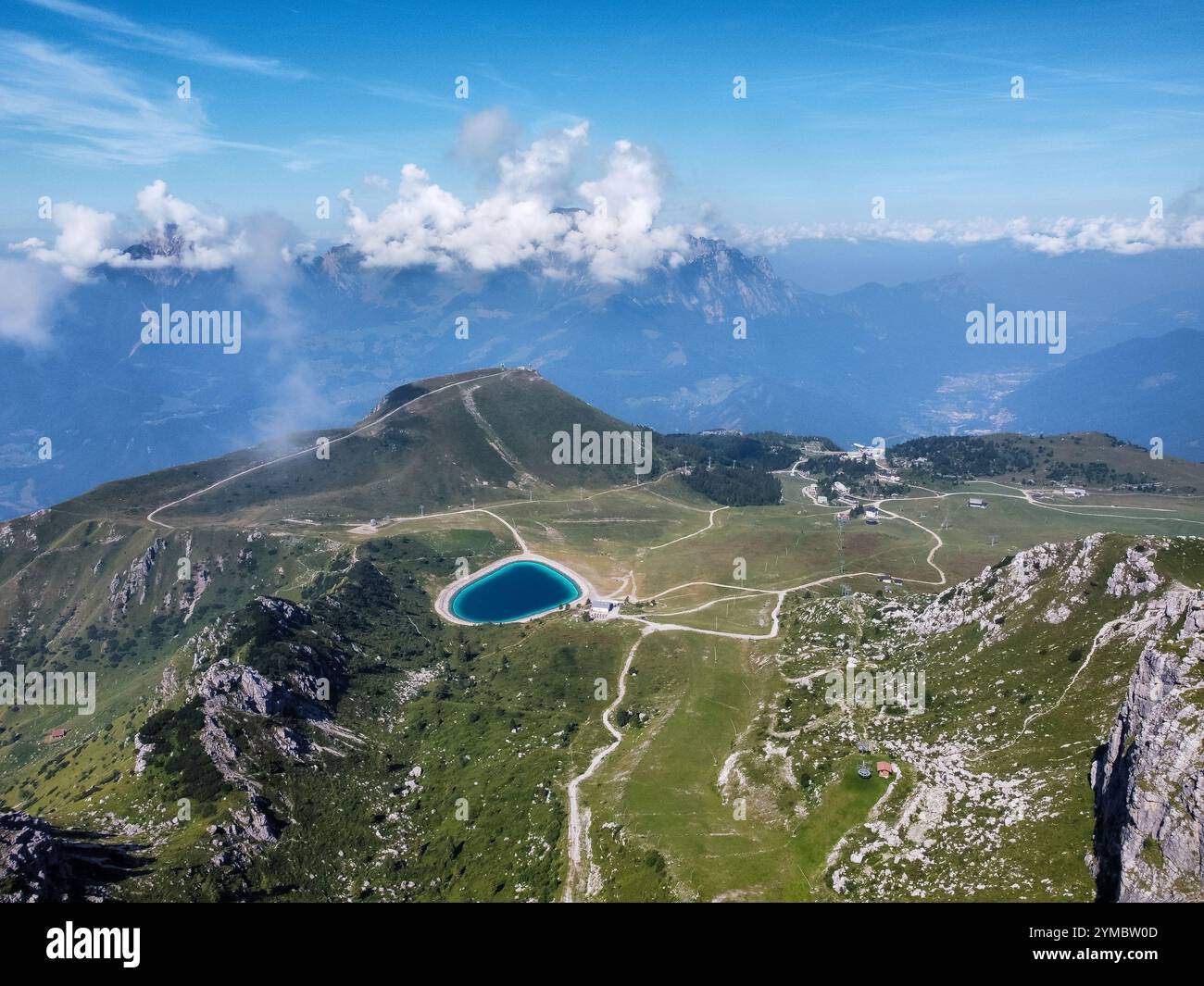 Aerial view of the Piani di Bobbio from a drone Stock Photo - Alamy