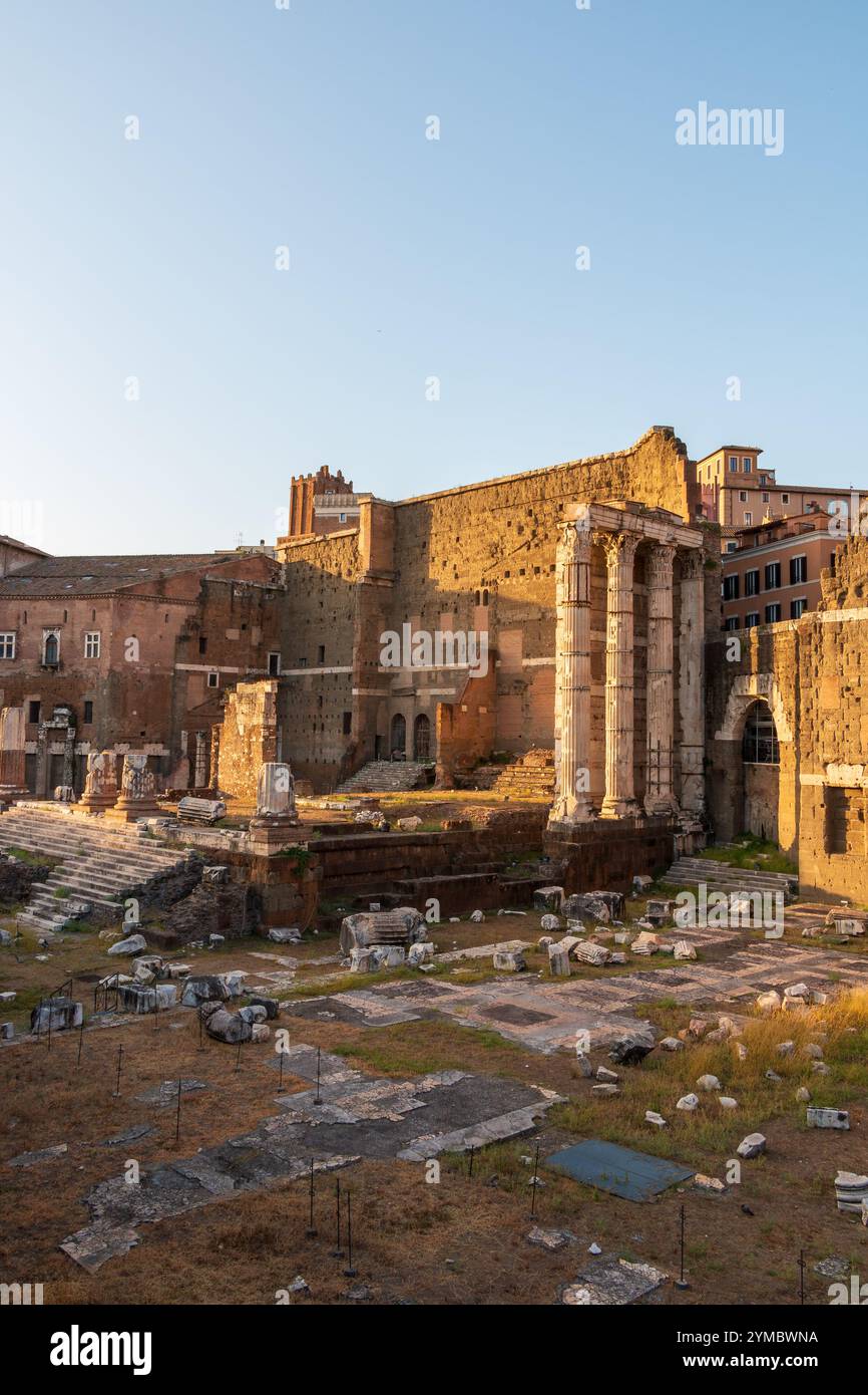 the forum of Augustus in the historic center of Rome Stock Photo - Alamy