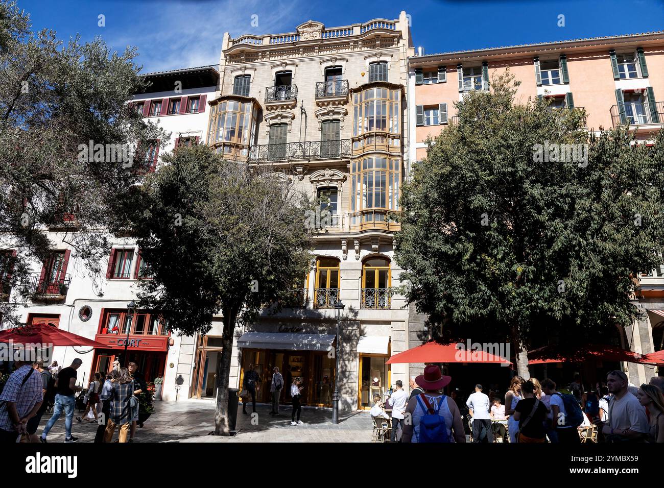 General view of a street in palma on the island of Majorca, which is ...