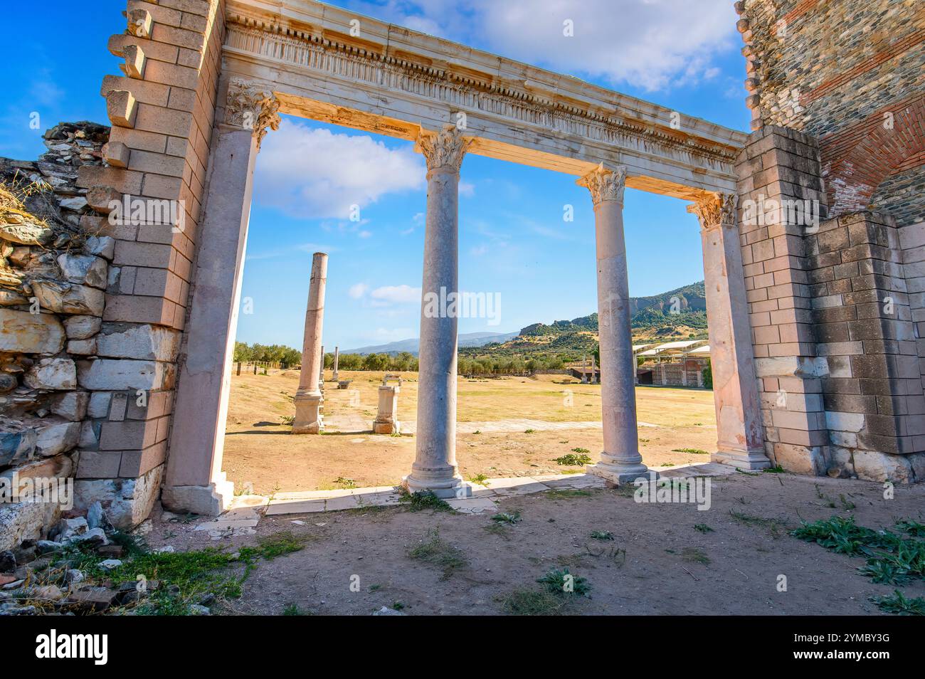 Ancient City Sardes (Sardis) in Turkey. Province of Lydia, major center ...