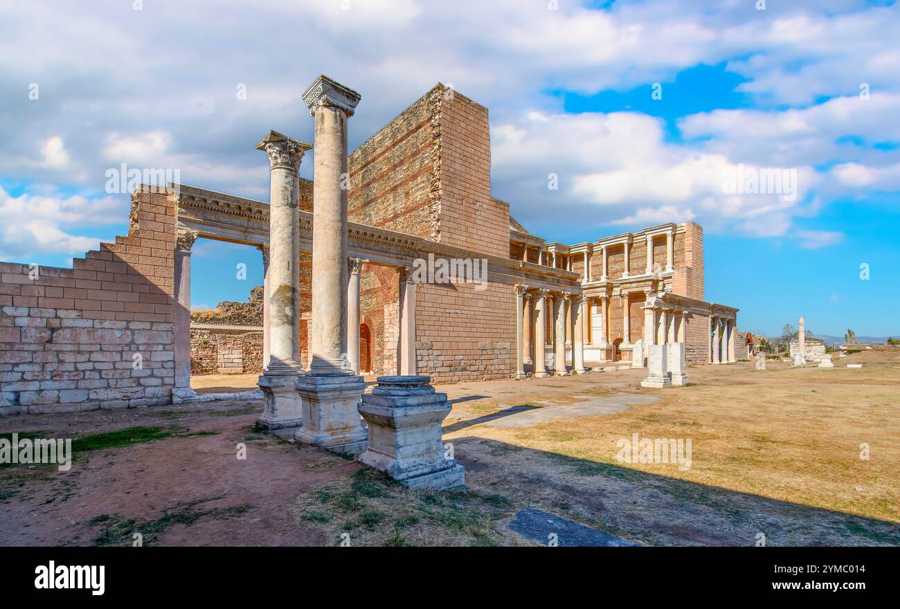 Ancient City Sardes (Sardis) in Turkey. Province of Lydia, major center ...