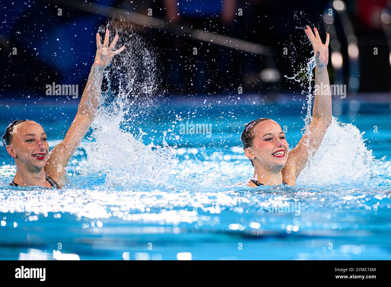 PARIS, FRANCE - 9 AUGUST, 2024: BAYANDINA Anastasia LUNEL Romane, The ...