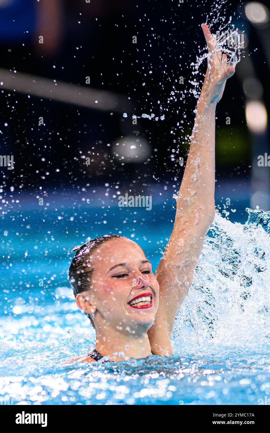 PARIS, FRANCE - 9 AUGUST, 2024: LUNEL Romane, The Artistic Swimming ...