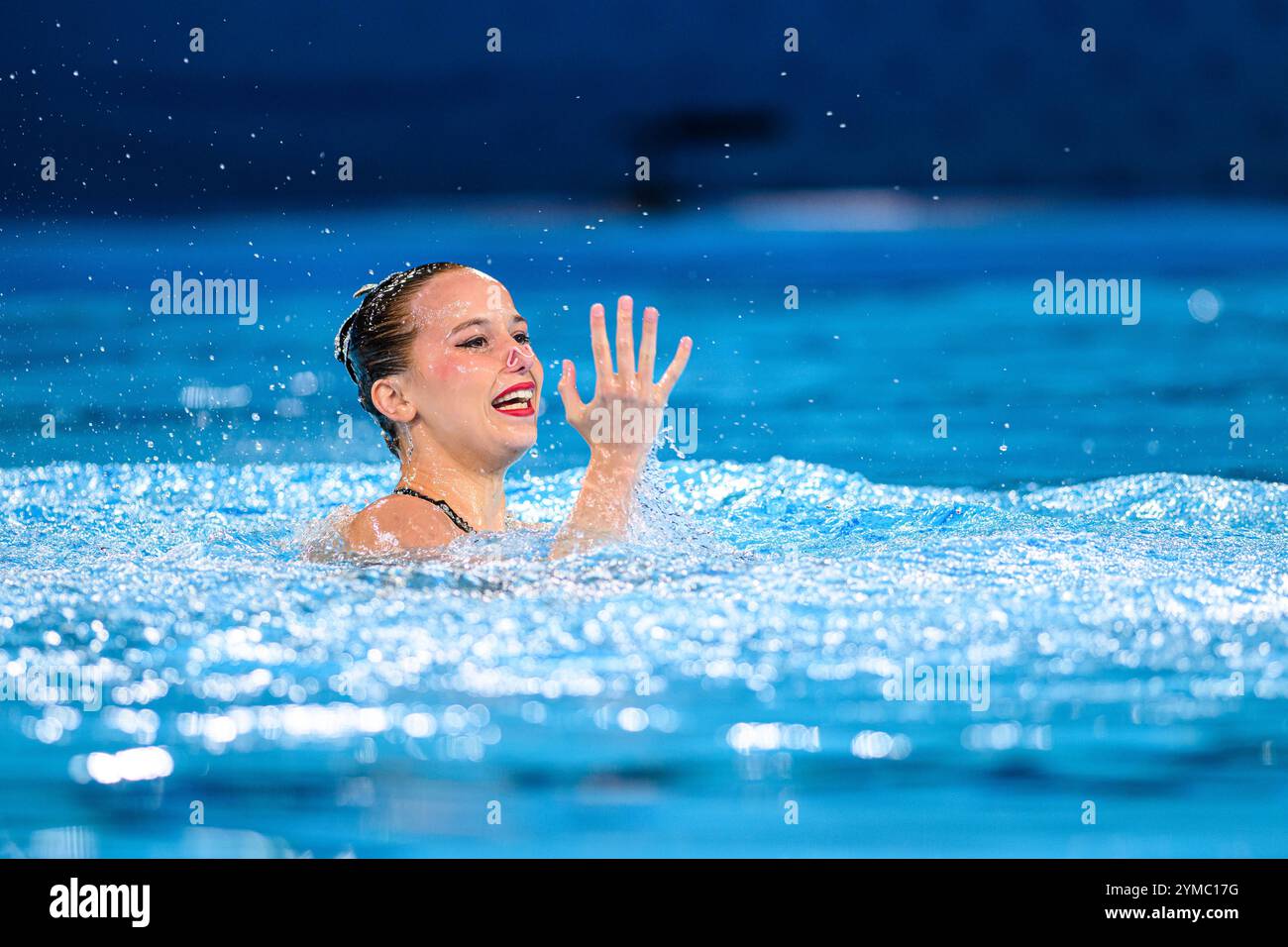 PARIS, FRANCE - 9 AUGUST, 2024: LUNEL Romane, The Artistic Swimming ...