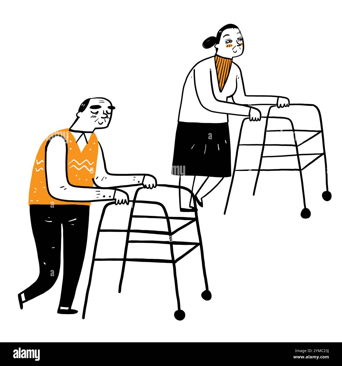 Office walker Stock Vector Images - Alamy