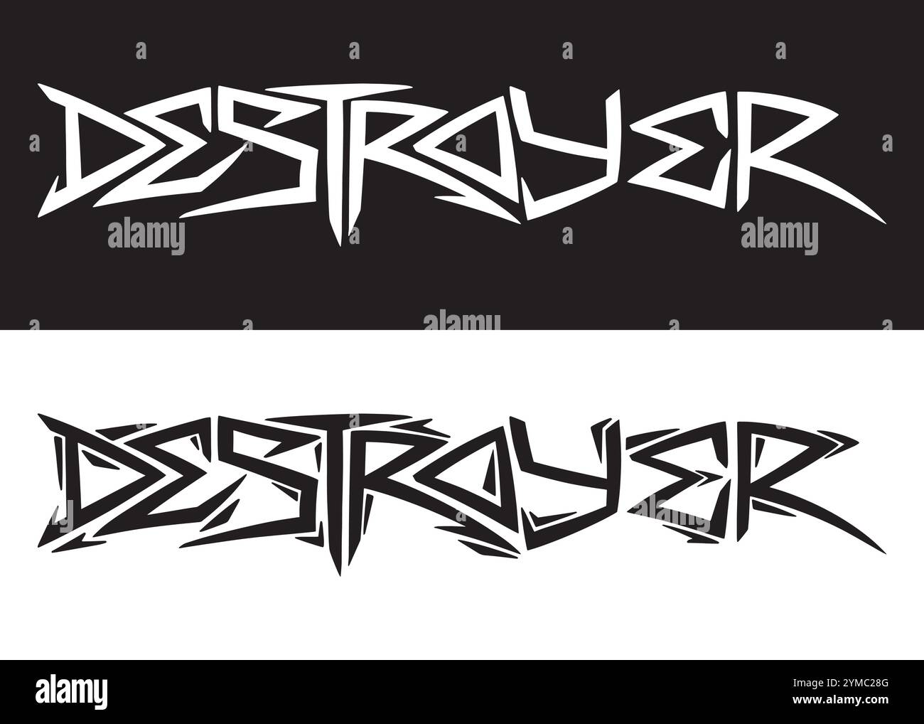The dark destroyer Stock Vector Images - Alamy