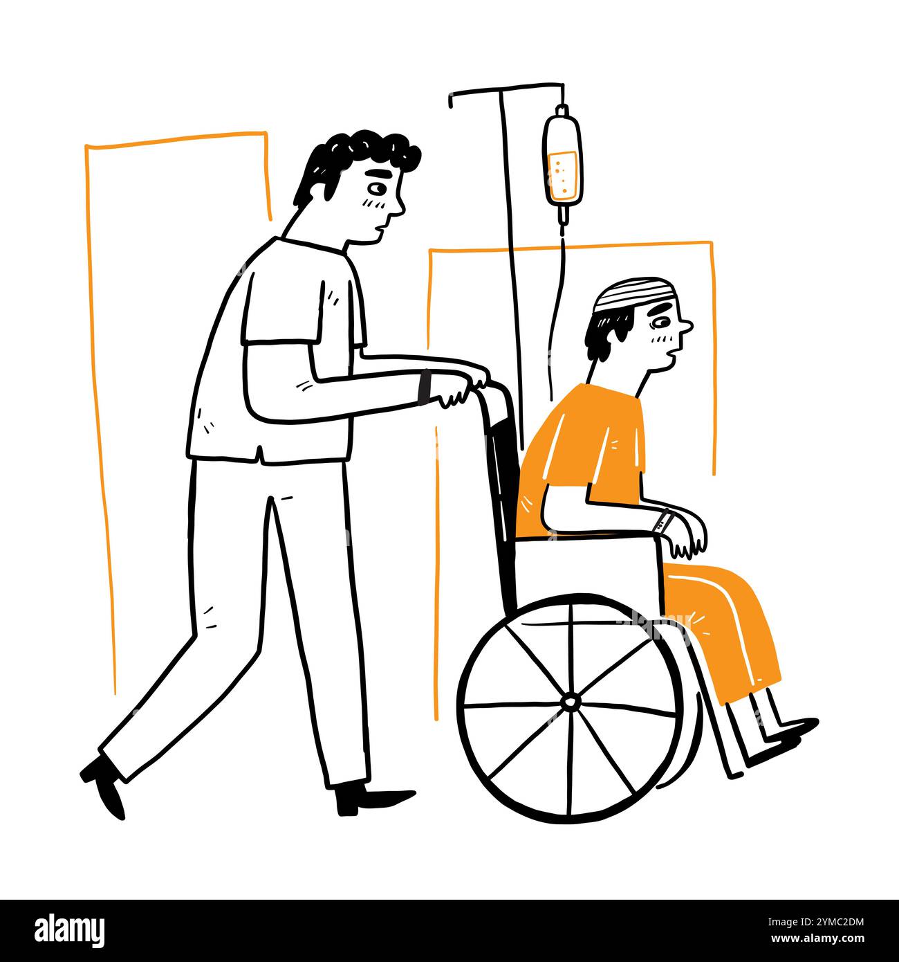 Male hospital nurses Stock Vector Images - Alamy